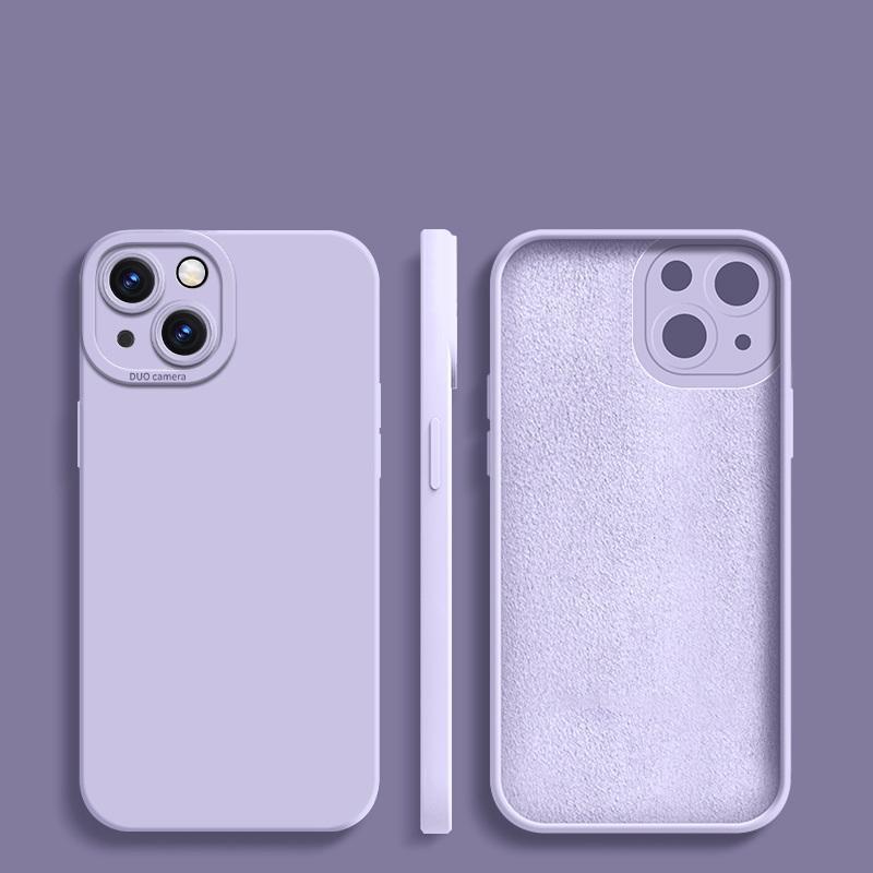 Buy Liquid Silicone Internal Flocking Phone Case For iPhone 13 Pro 13 ...