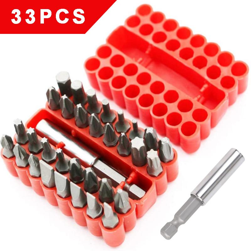 PDTO 33pcs Screwdriver Tool Holder Torx Star Hex Spanner Solid Screw ...
