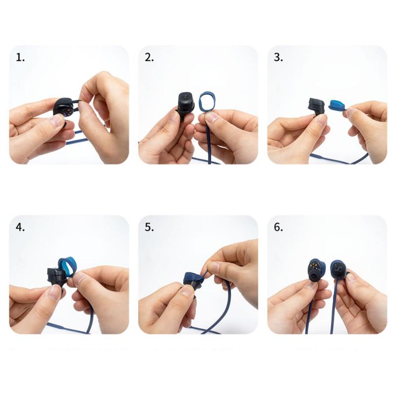 Buy Anti-lost Earbuds Strap Headset Silicone Neck String Compatible For ...