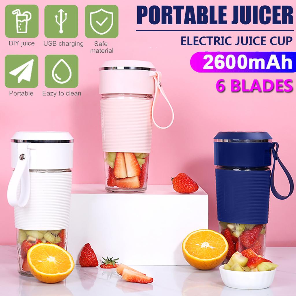 Buy 300ML Mini Portable Cordless USB Charging Juicer Cup Smoothie Maker ...