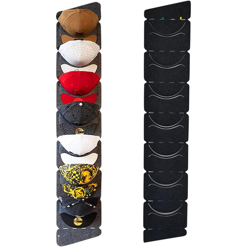 Buy 2pcs Felt Baseball Cap Storage Bag Hanging Display Rack Space ...
