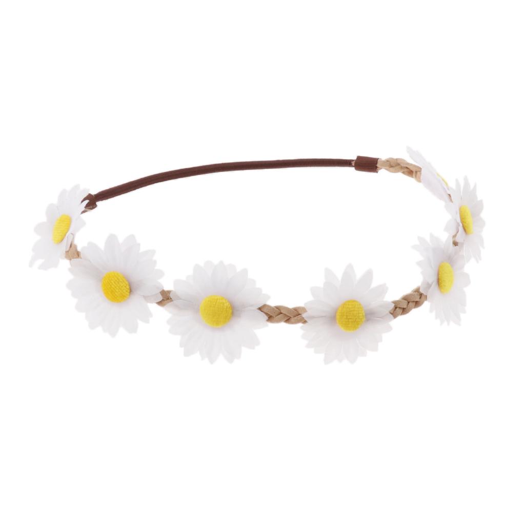 Buy Women Bohemian Daisy Hairband Headband Festival Wedding Bridesmaid ...