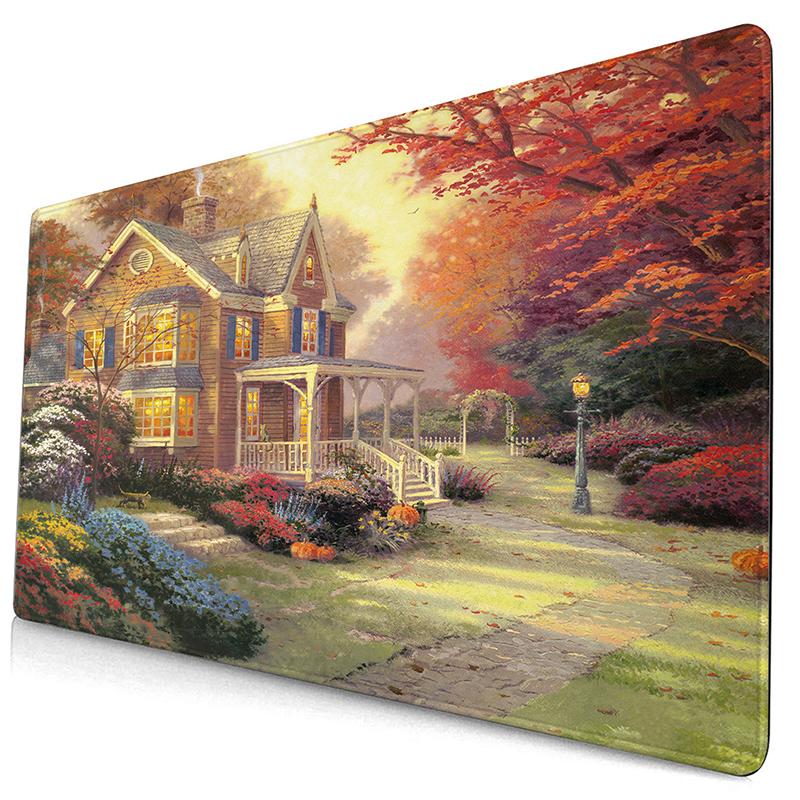Gaming Mouse Pad Castle Scenery Large Computer Mouse Pad Itachi Speed ...