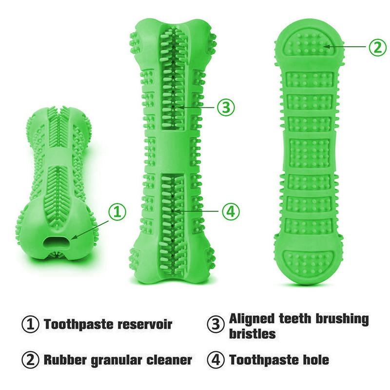 Buy Pet Dog Bone-shape Toothbrush Brushing Chew Toy Stick Teeth ...