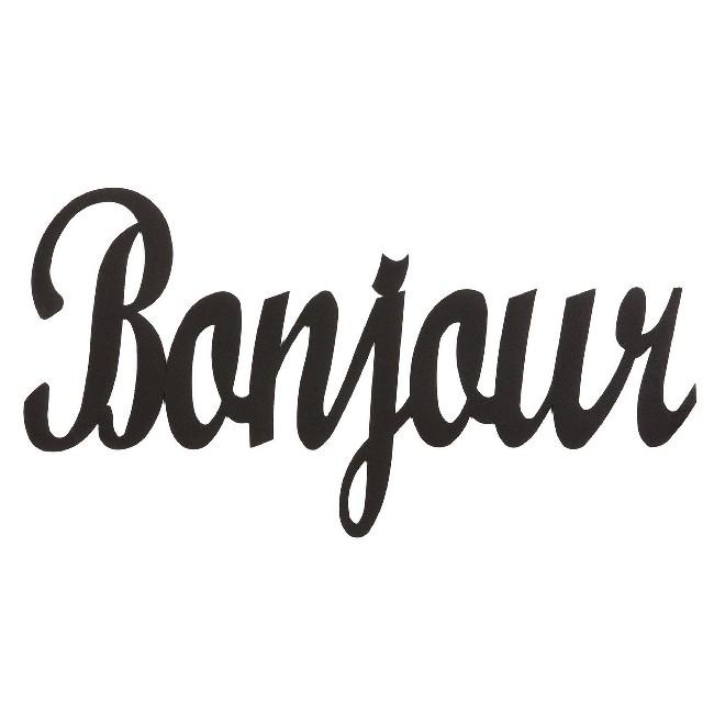 Satın alın HOMEMANIA Wall Decoration Bonjour - Wall Art - Quotes - for ...