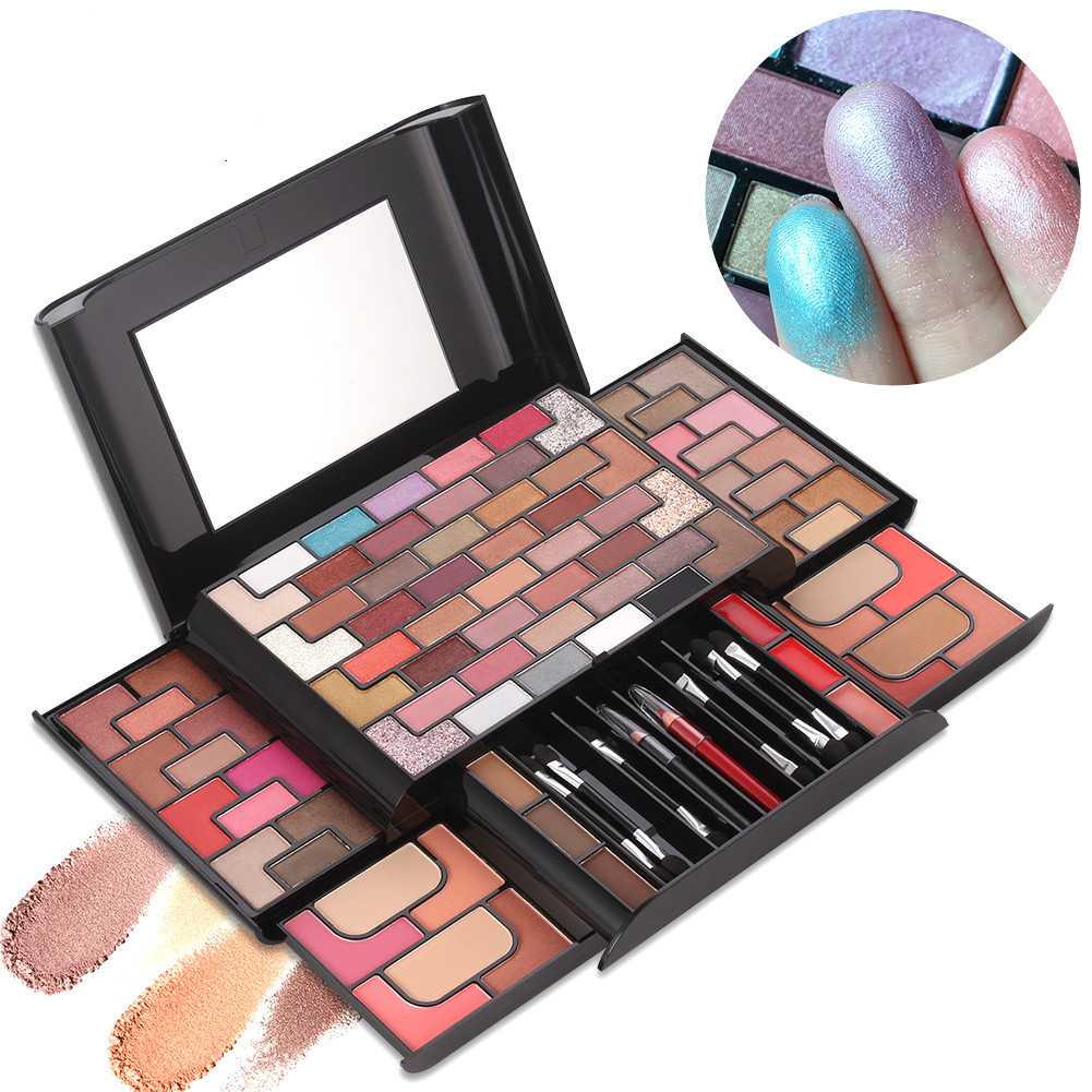 Eye Shadow Blush Powder Eyebrow Powder Lipstick Gold Brick Maze Makeup ...