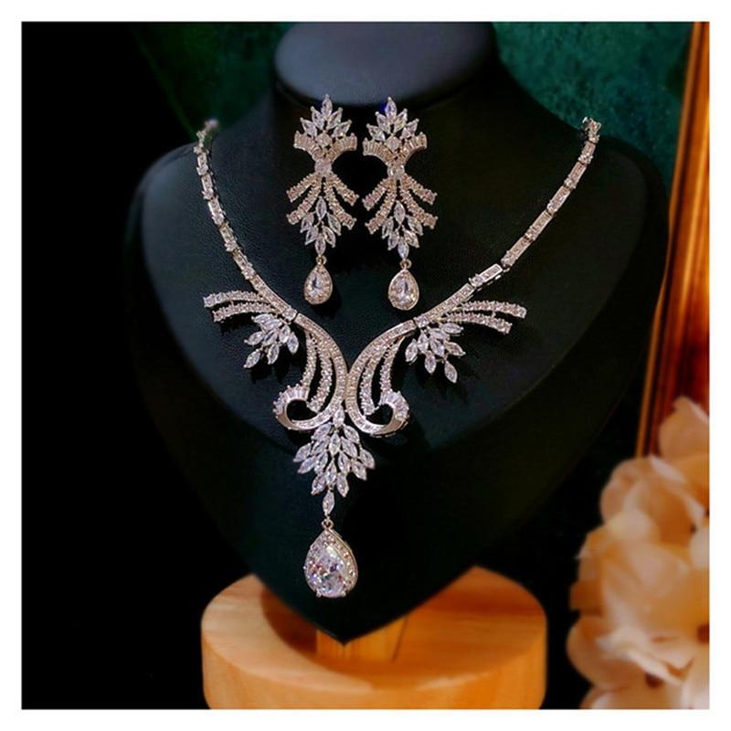 Goedkope CC Jewelry Set Stud Earrings and Necklace 925 Sterling Silver ...