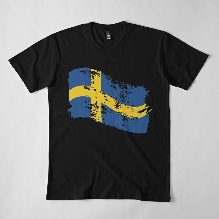 Buy Men Premium Cotton Harajuku T-Shirt Sweden Stockholm Swedish ...