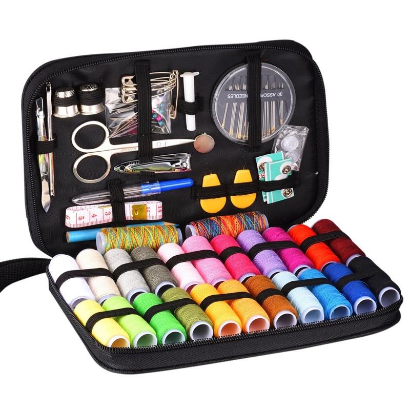 Buy 90pcs/set Black Sewing Kit Bag Portable Home Sewing Equipment Cloth ...