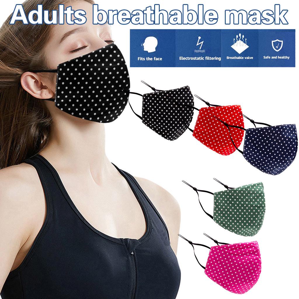 Buy Adult Women Man Cotton Stripe Masks Anti Pollution Face Masks ...