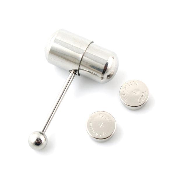 Buy Stainless Steel Vibrating Tongue Ring Barbell Tongue Piercing ...