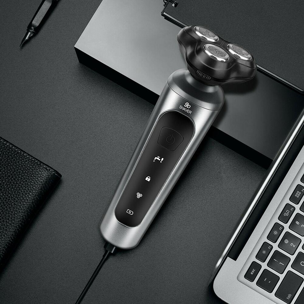 Buy Rechargeable Wet & Dry Electric Shaver Cordless Smart Razor Beard ...