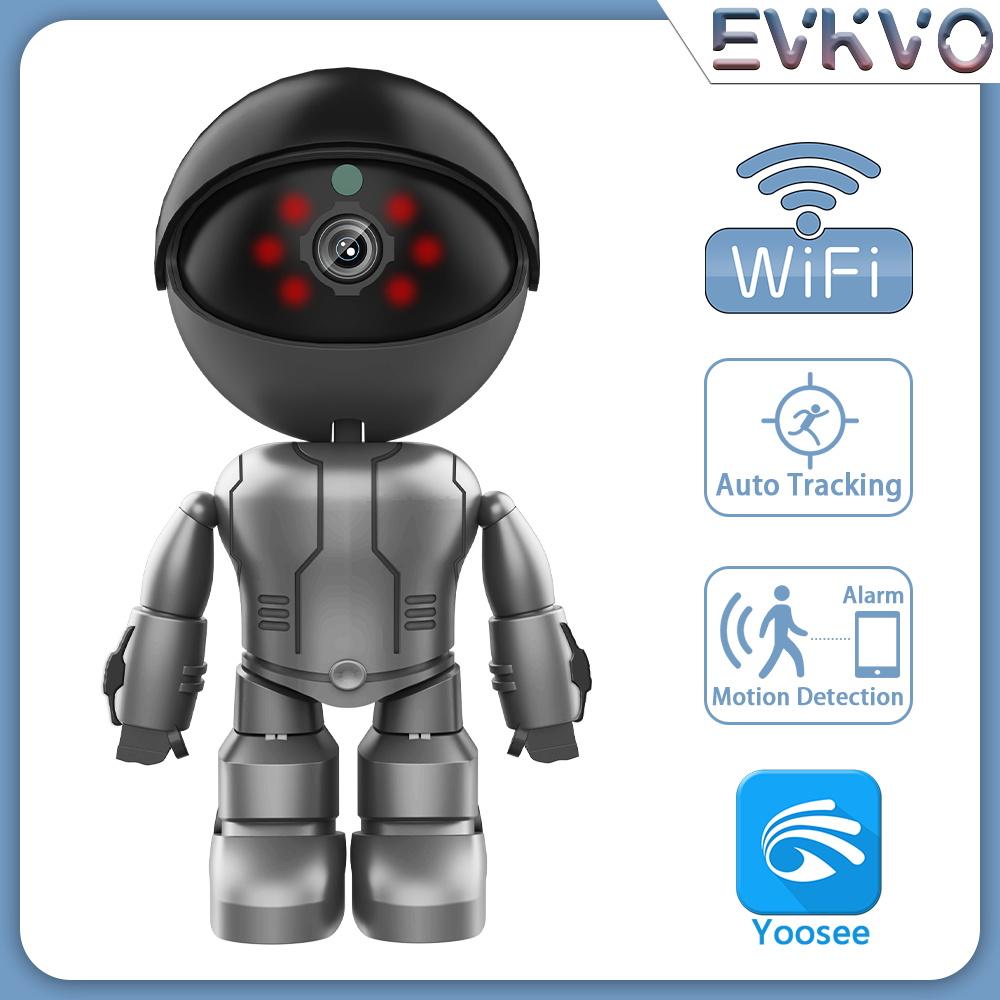 Buy EVKVO 4MP Robot PTZ Wifi IP Camera Indoor Videcam Surveillance ...