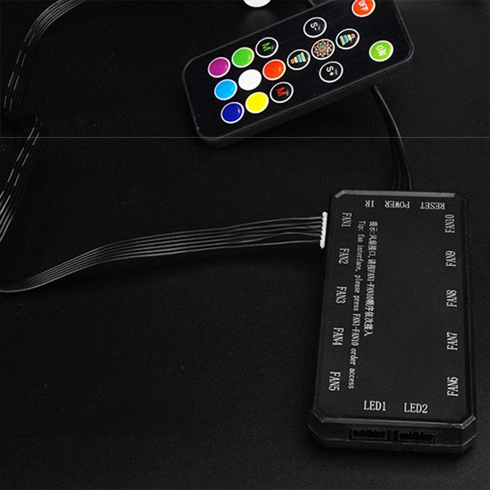 Buy RGB Color Changing Fan Computer Cooler Multicolor Fans for PC ...