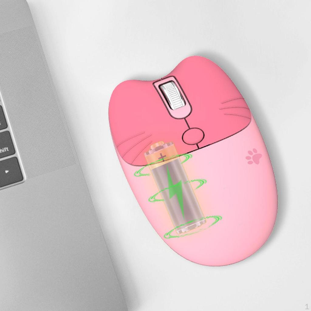 Buy Cute 2.4G Wireless Mouse Mute Cartoon Slim for Laptop Notebook Girl ...