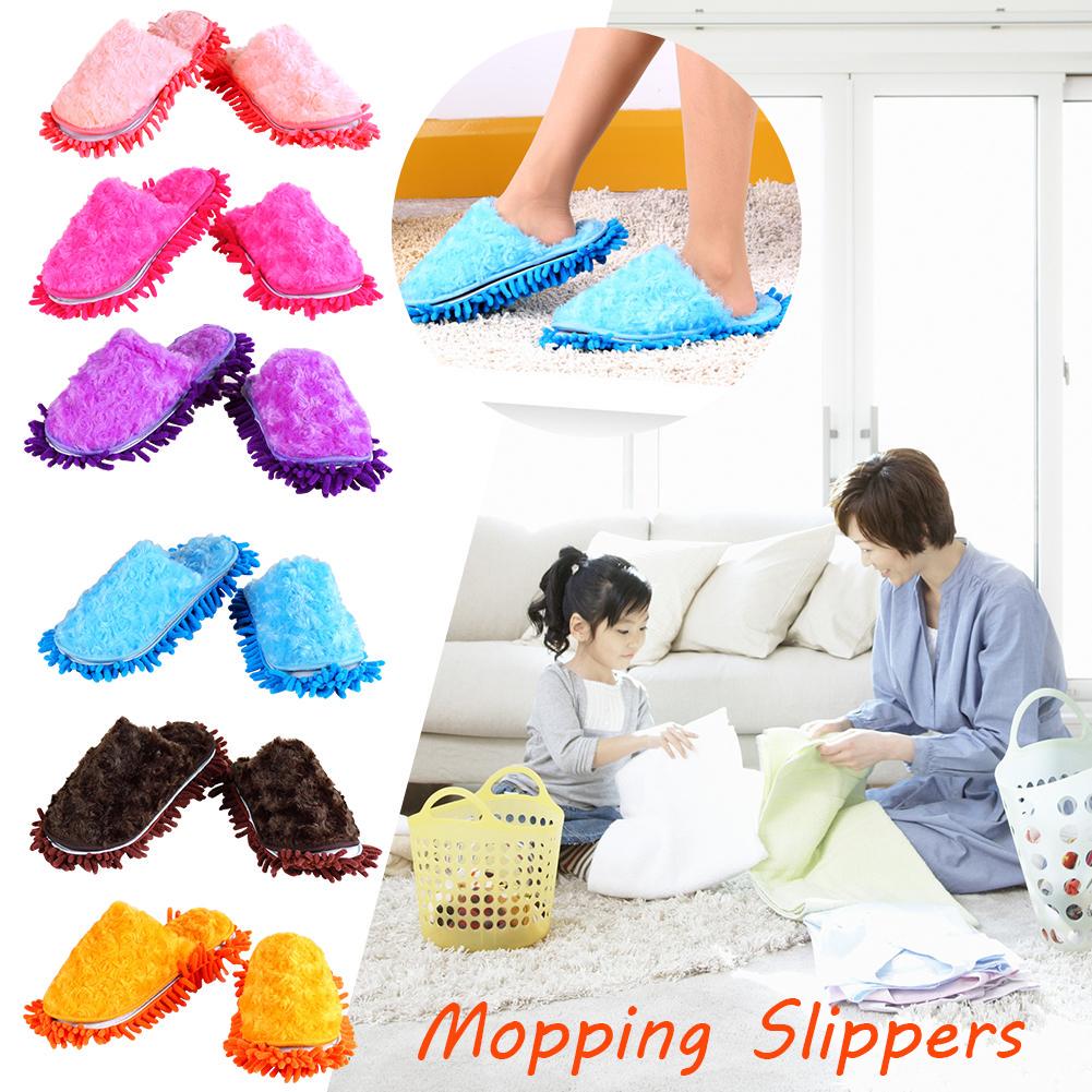 Buy Thickened Warm Mopping Slippers Removable And Washable Dust Mop ...