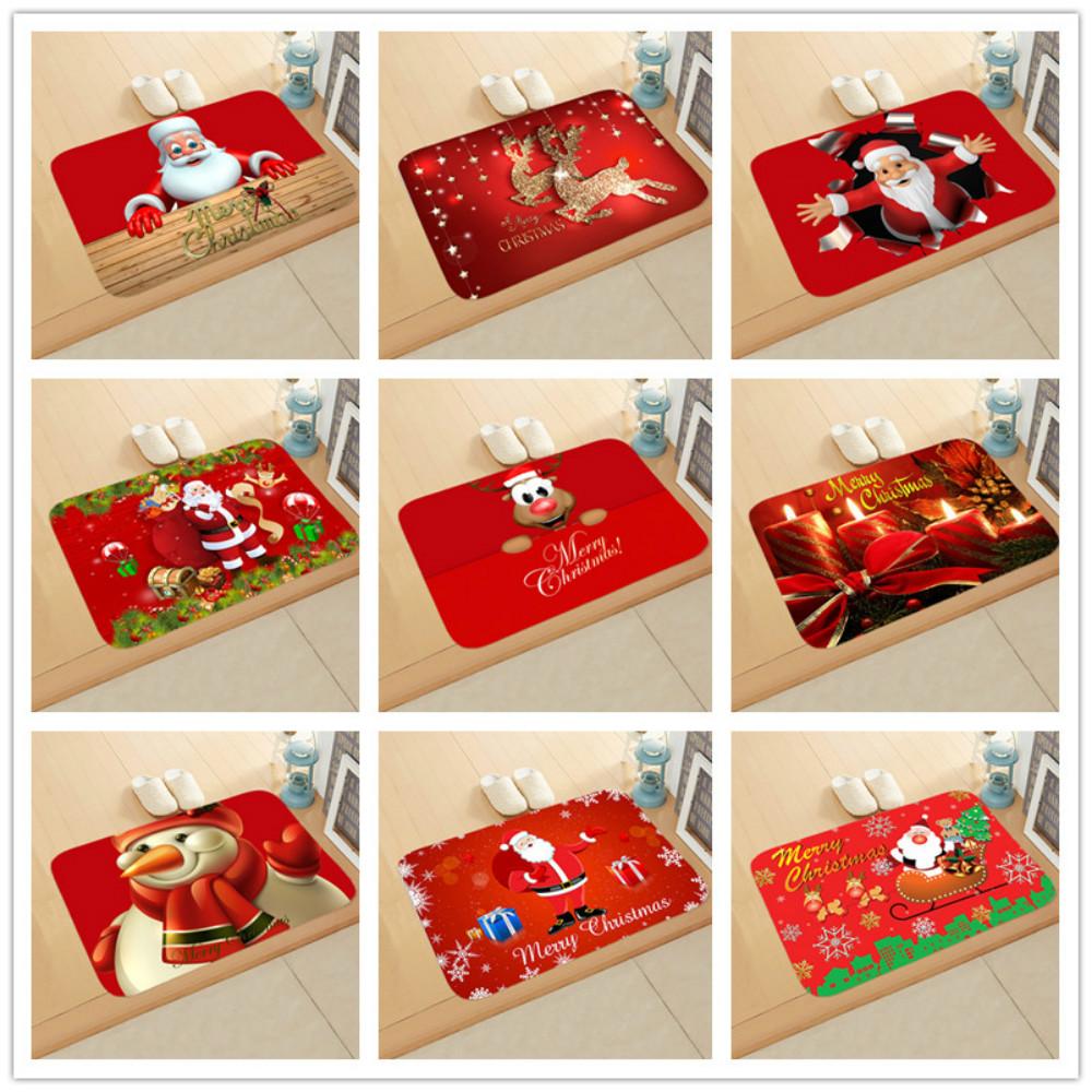 Buy Christmas Mat Outdoor Carpet Doormat Santa Ornament For Home Xmas ...
