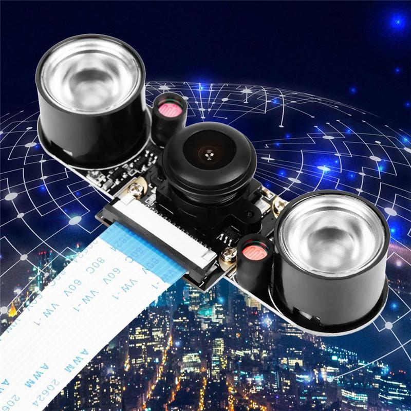 Buy 5MP Raspberry Pi 4 Camera Focal Adjustable Night Vision Camera + IR ...