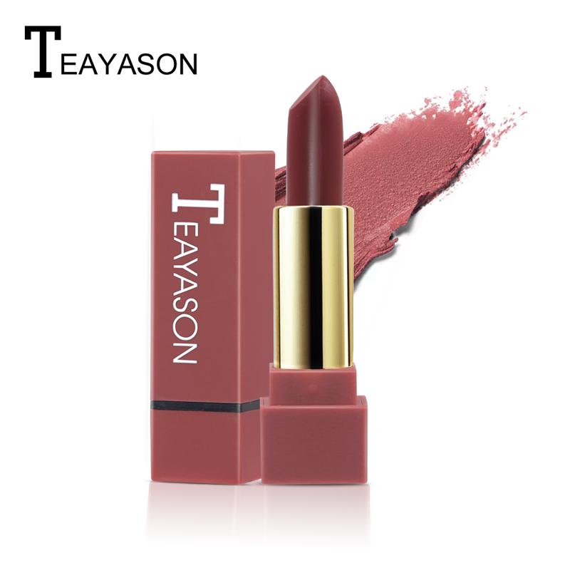 Buy TEAYASON Beauty Matte Lipstick Lips Makeup Moisturizer Long Lasting ...