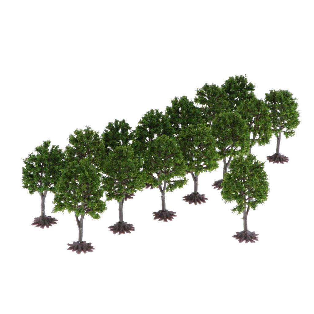Cheap 15pcs Plastic Model Trees Train Layout Wargame Scenery Diorama 7 ...