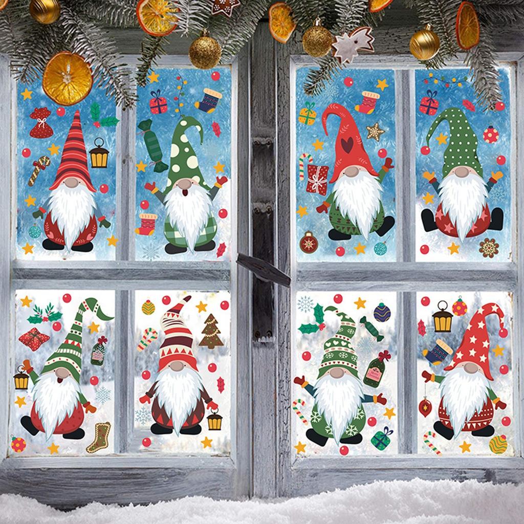 Buy Christmas Wall Stickers With Faceless Dwarf Dolls Sticker at ...