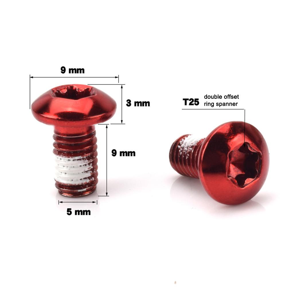 💰Cumpără 12x Bicycle Disc Brake Rotor Bolt T25 M5x5mm MTB Bike Fixing ...
