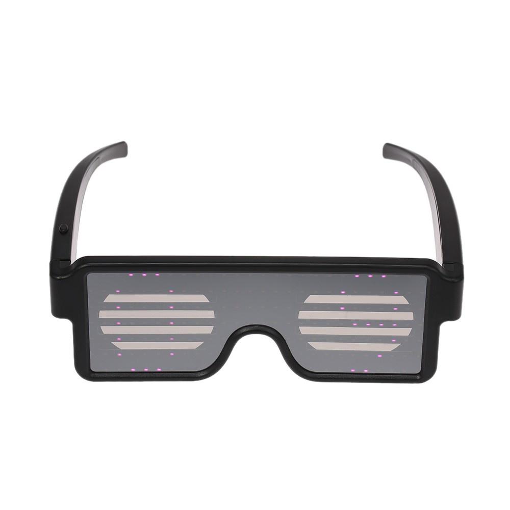 Buy LED Party Glasses Rechargeable Toy Glasses with Multiple Animation ...