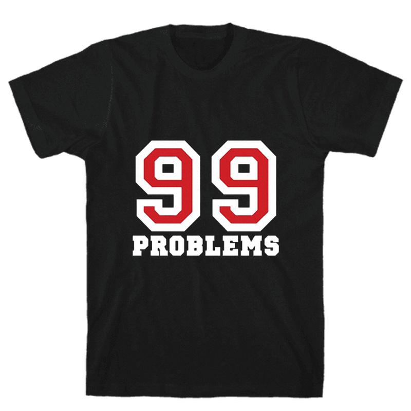 Buy Men's Cotton Short Sleeve Print 99 Problems T Shirt at affordable ...