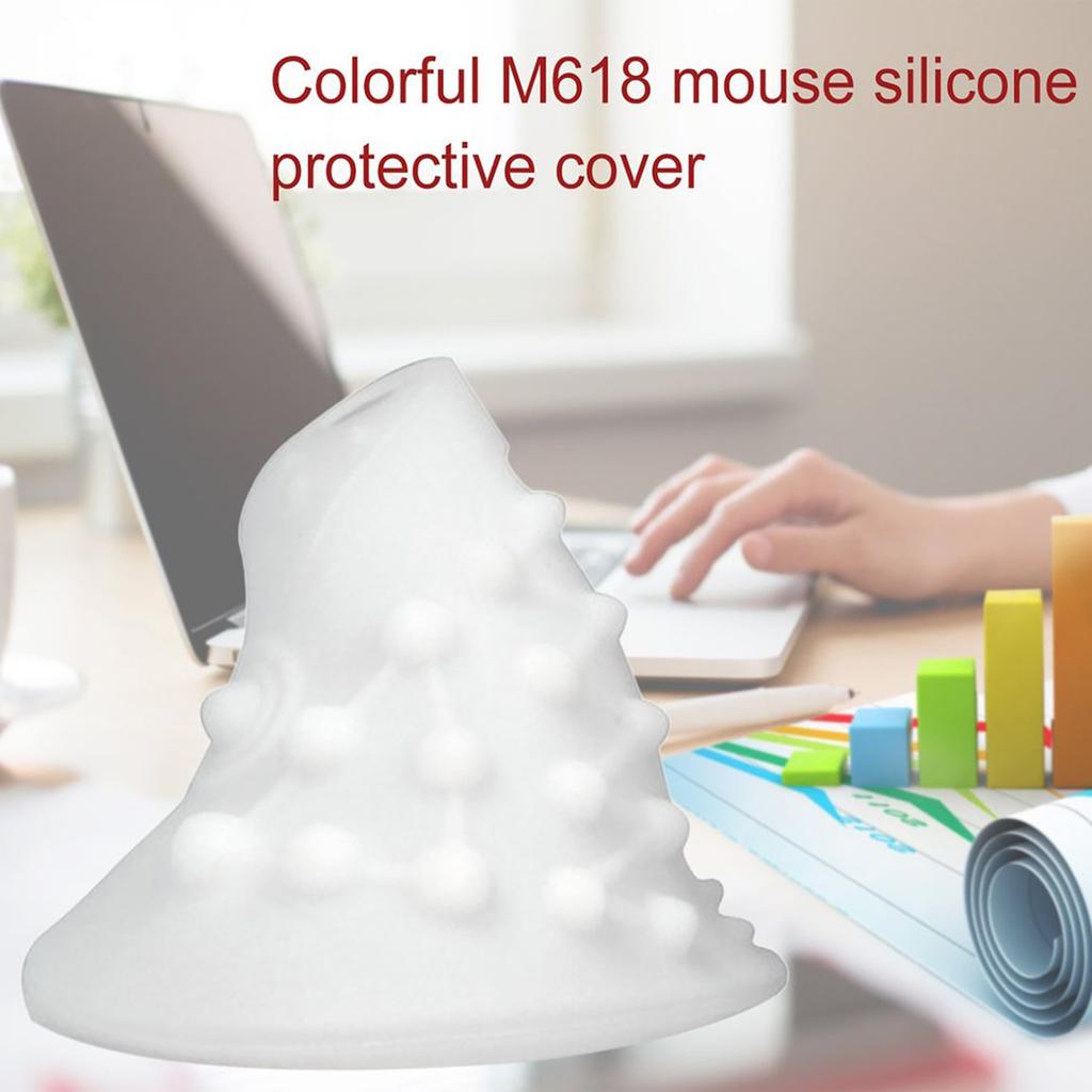 Buy Mouse Silicone Sleeve Massage Protective Cover for Delux M618 ...