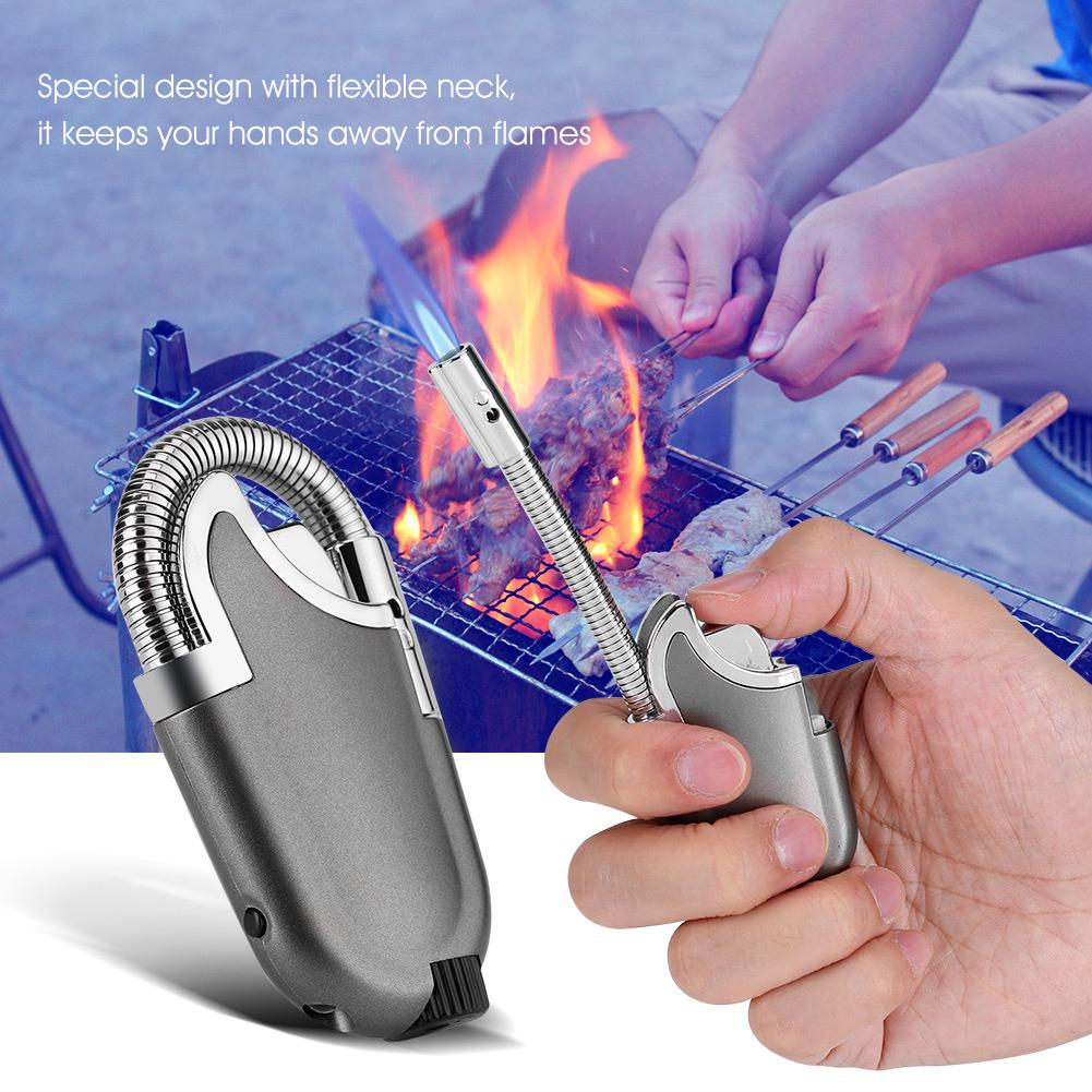 Buy Butane Flame Lighter Metal Body Flexible Refillable Ignition Tool ...