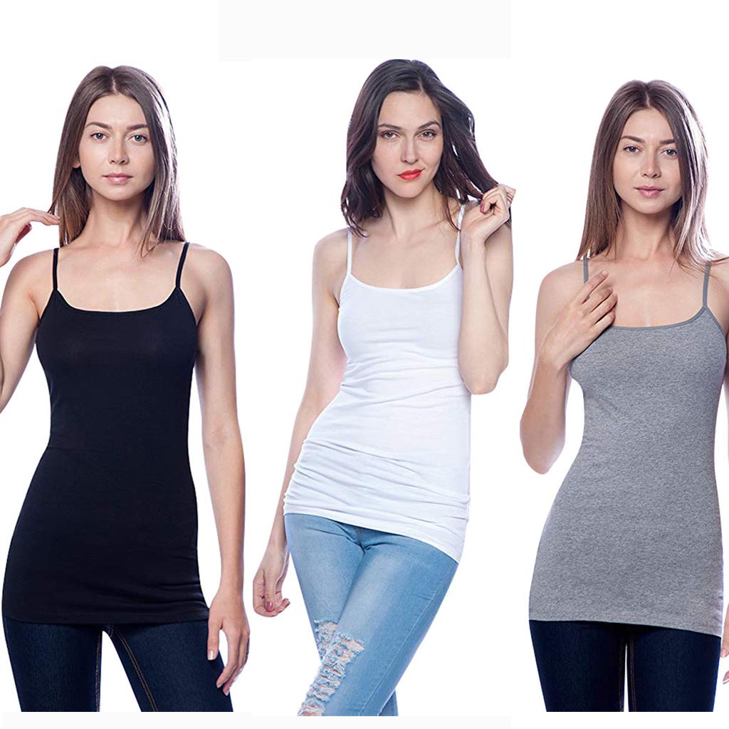 Buy BESTPRODUCT Women 4PC Adjustable Shoulder Vest Top Blouse Casual ...