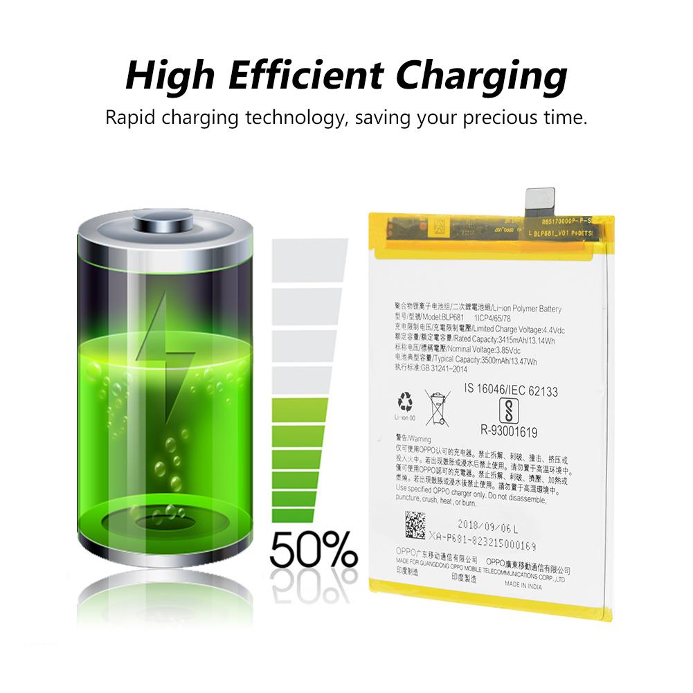 Buy Genuine Original Phone BLP681 BLP 681 Battery For OPPO R17 ...