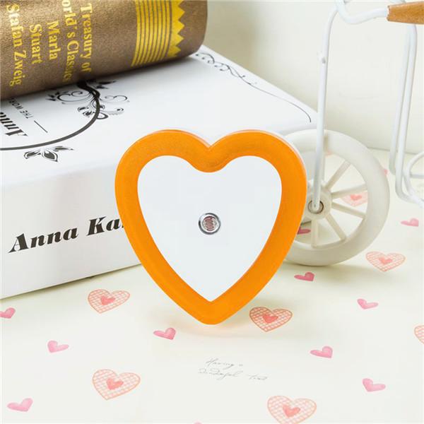 Buy LED Smart Sensor Light Baby Bedroom Lamp Heart Shape Energy Saving ...