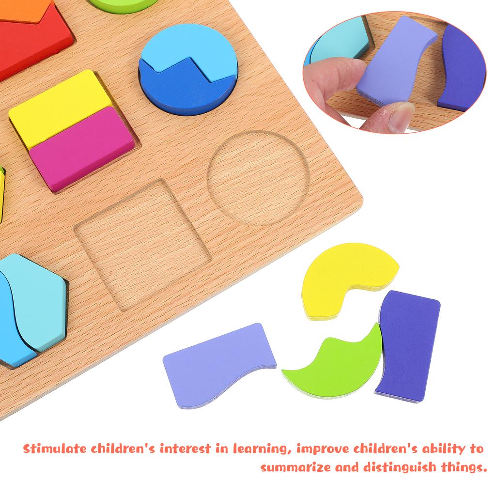 Buy 2pcs Decorative Wooden Durable Educational Wood Block for Children ...