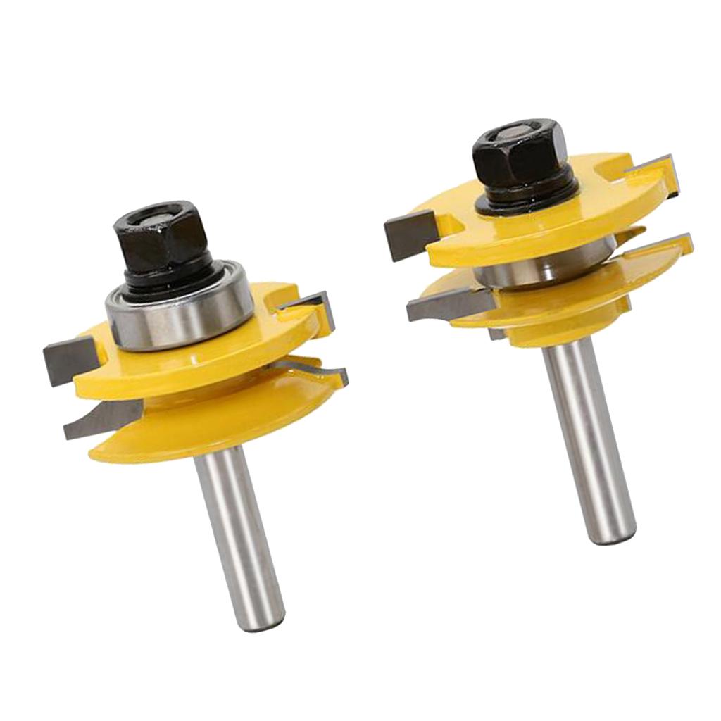 Buy 2pcs 8mm Shank High Quality Raised Panel Cabinet Door Router Bit ...
