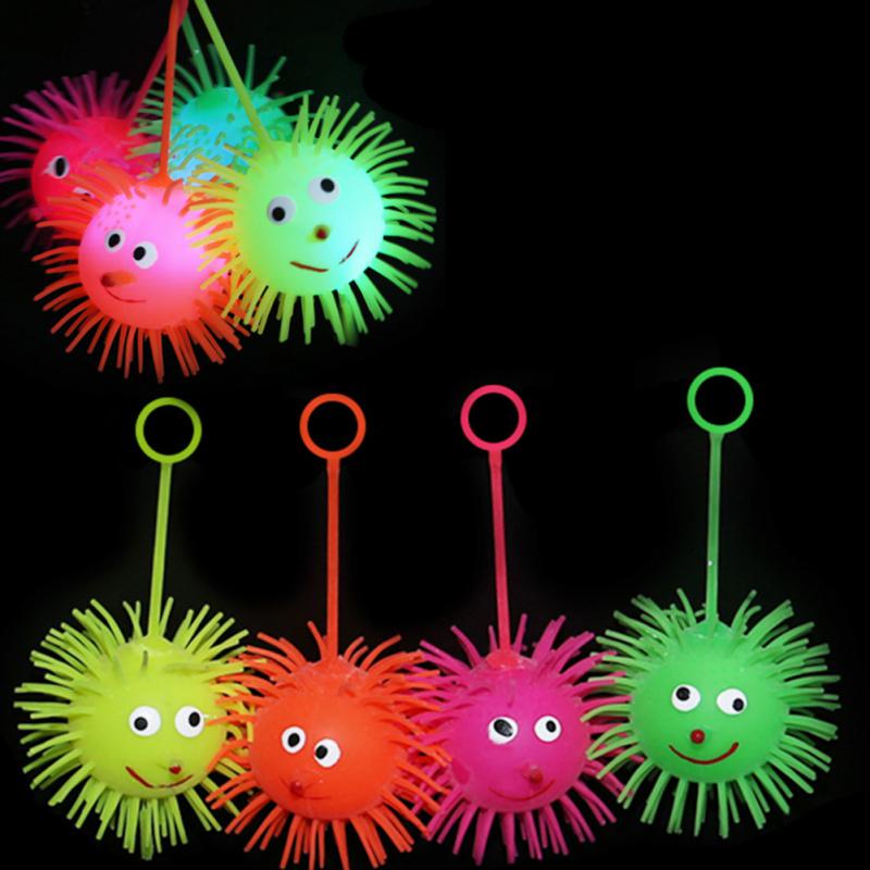 Buy Baby Toy Elastic Light-up Spike Bouncing Ball With LED Stress ...