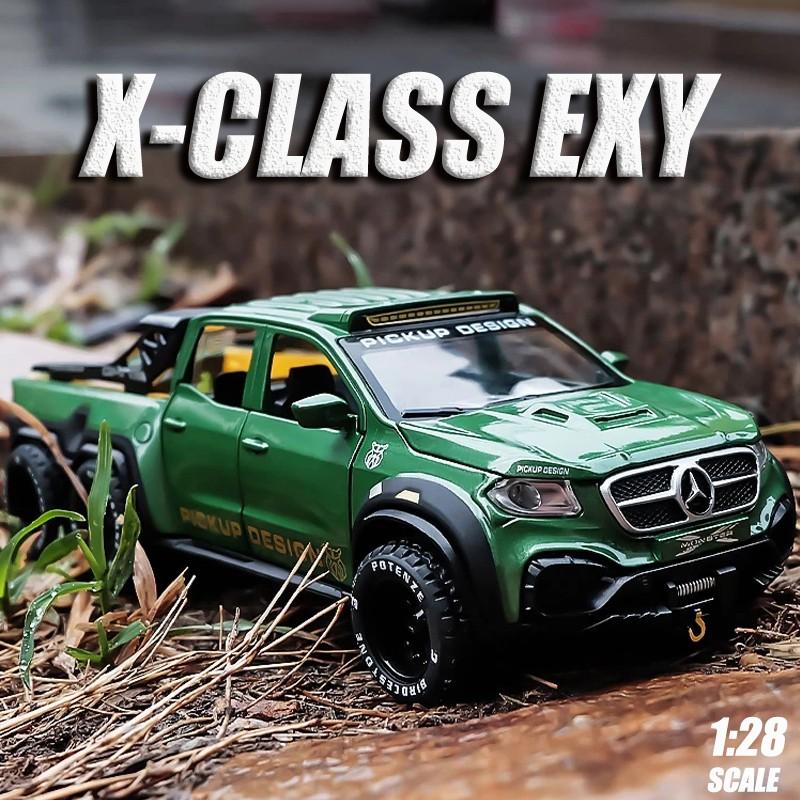 Buy RUM1:28 Scale Mercedes Benz X-CLASS EXY Alloy Car Model Light ...