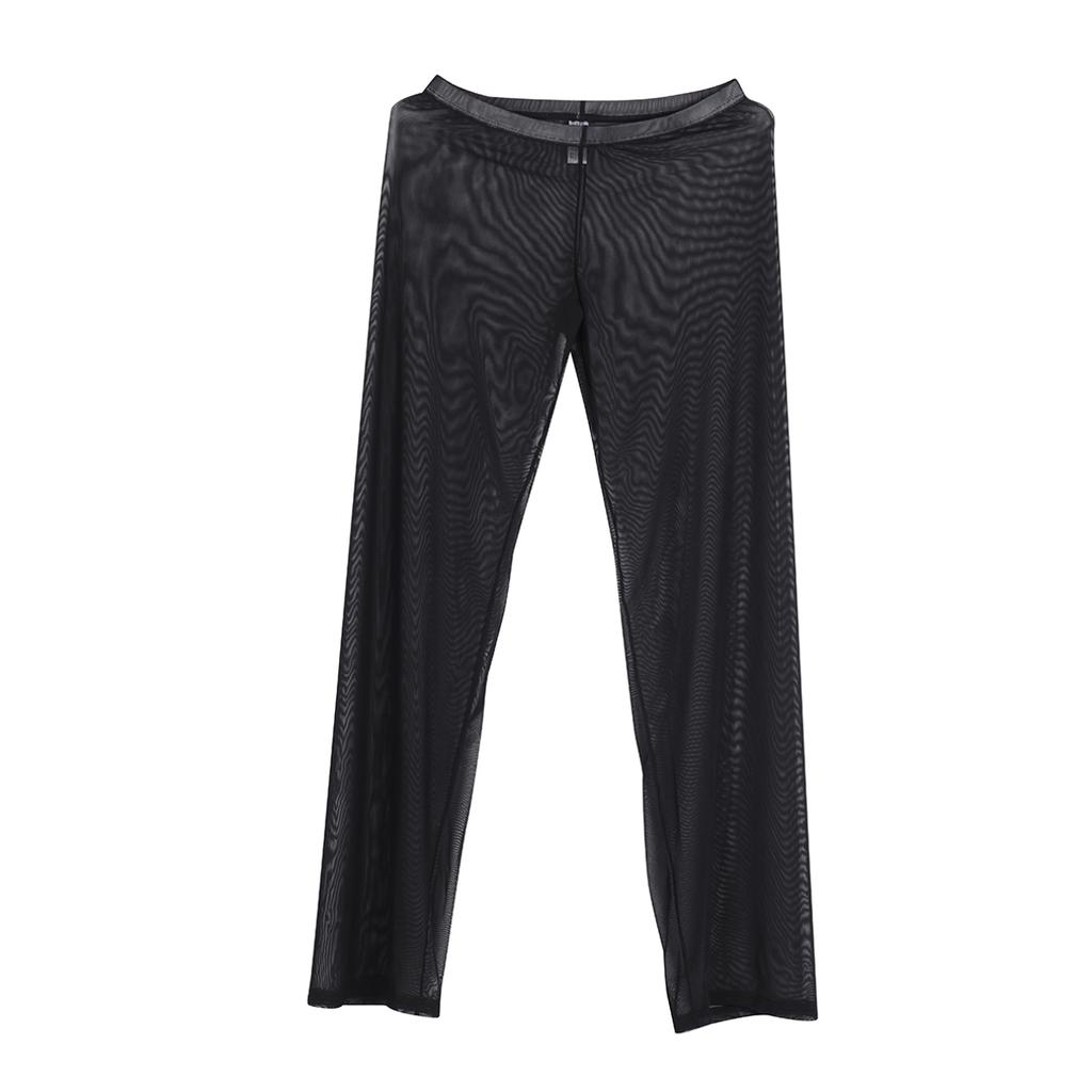Buy Mens Transparent Sheer Mesh Netted Legging Pants Lounge Trousers ...