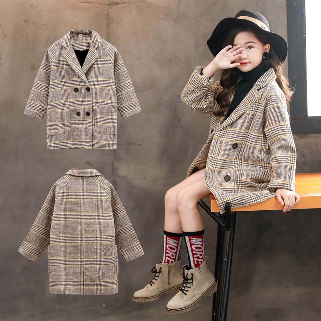 Buy YY Aominuo Winter Girls Long Jackets Kids Outerwear Clothes Toddler ...