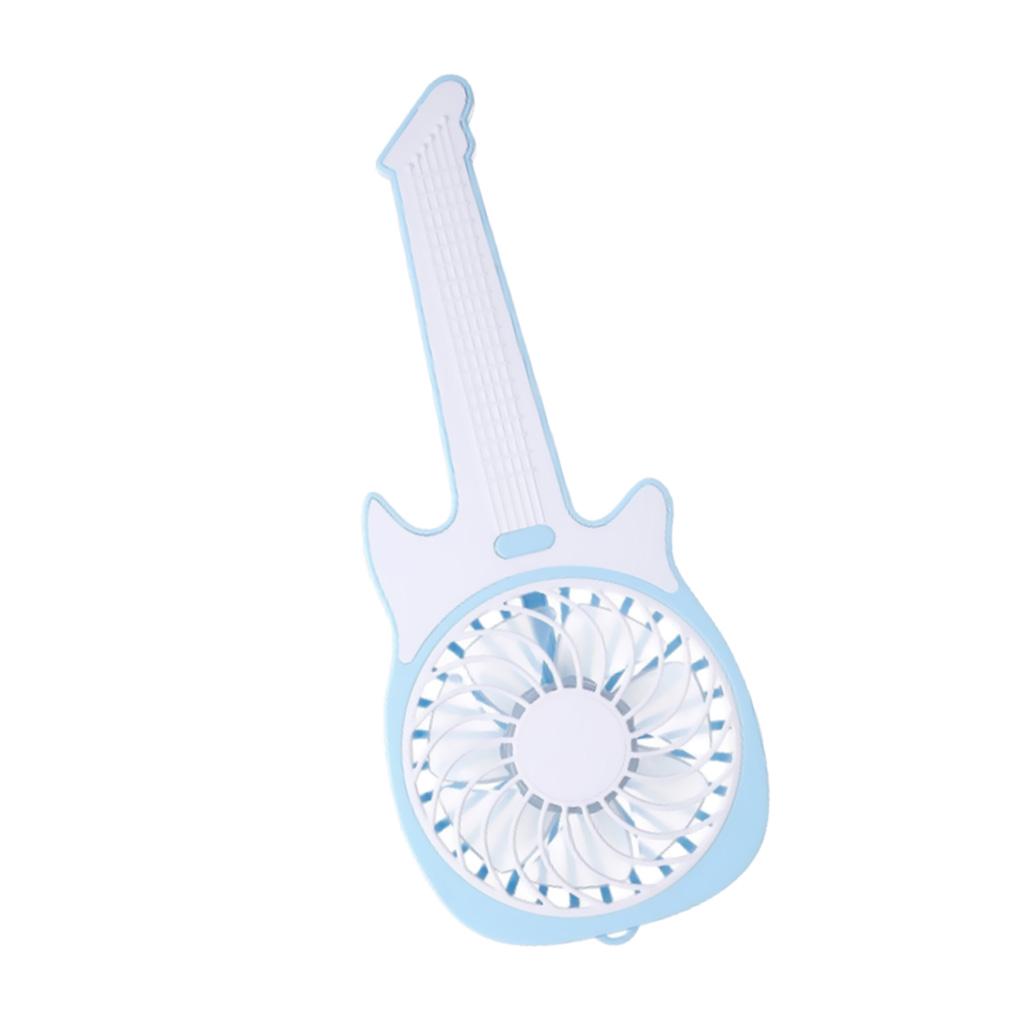 Buy Portable Guitar Fan Desktop Fan USB Rechargeable Mini Cooling Fan ...