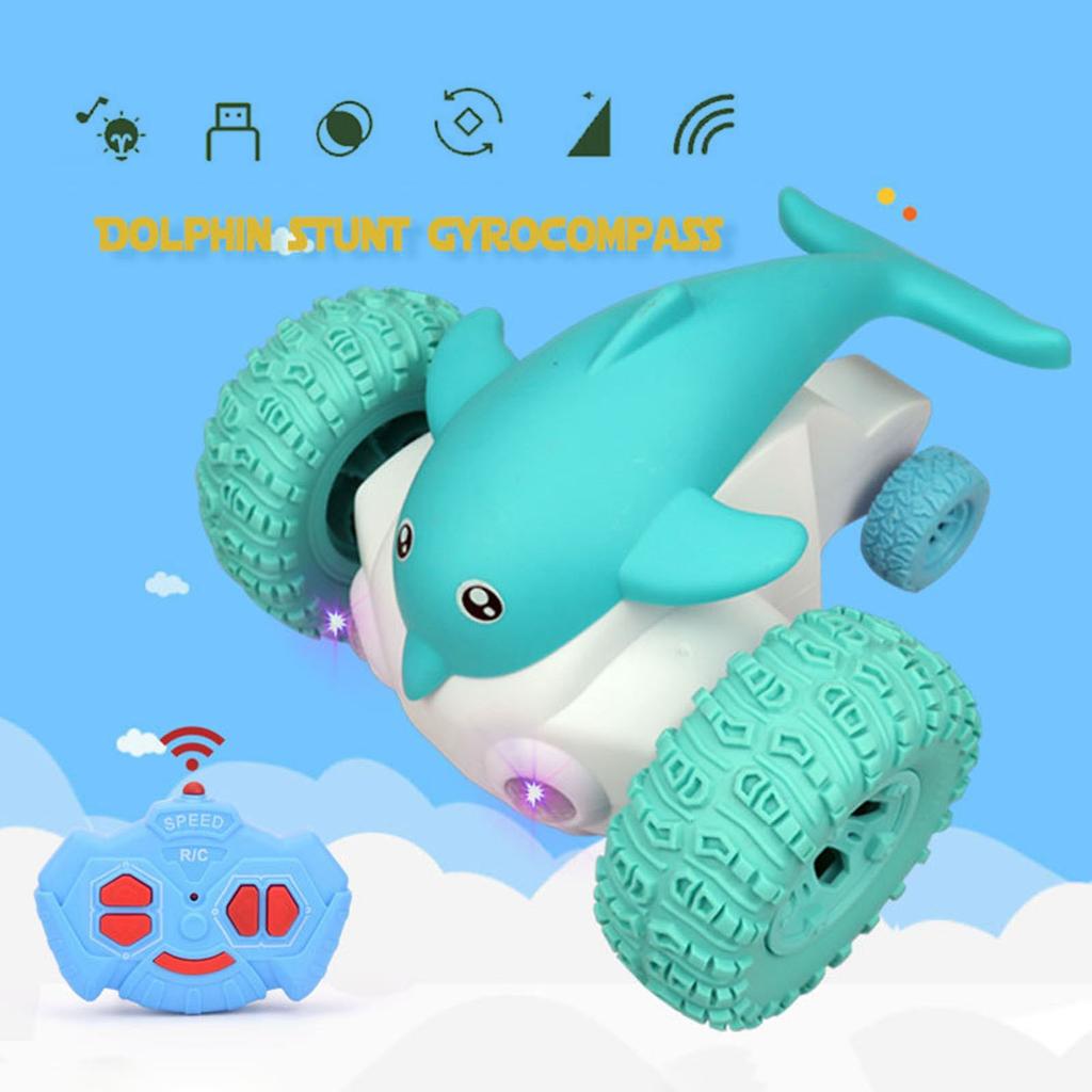 Buy Remote Control Little Dolphin Fish Stunt Cool Light 360degree ...