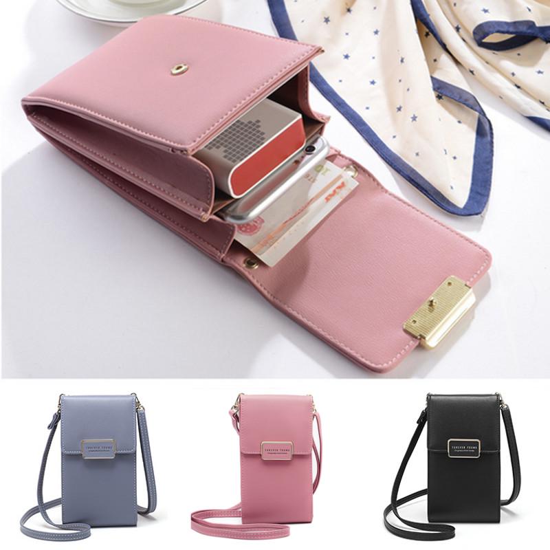 Buy Lady Multipurpose PU Leather Phone Wallet Bag Coin Purses Card ...