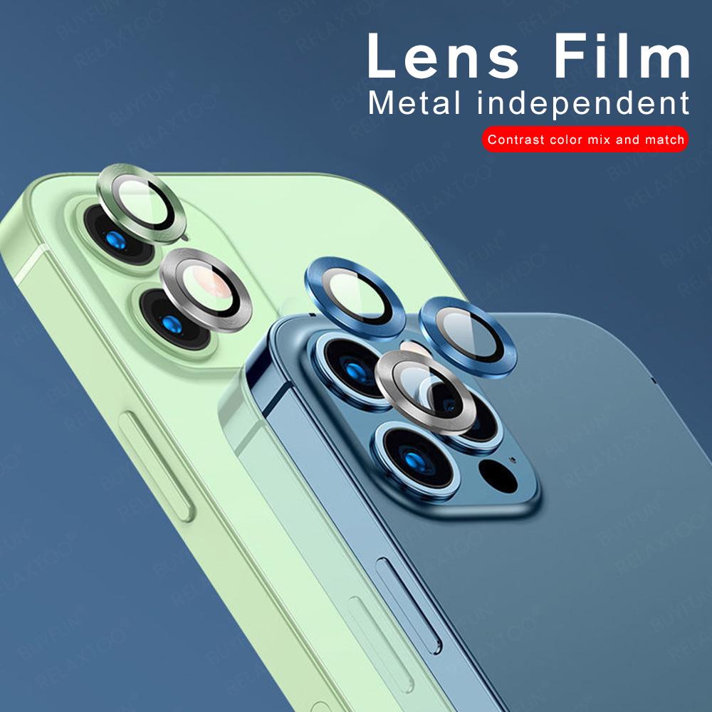 Buy 3D Full Cover Protector Aluminum Alloy + HD Tempered Glass Eagle Eye Camera Lens Film for ...