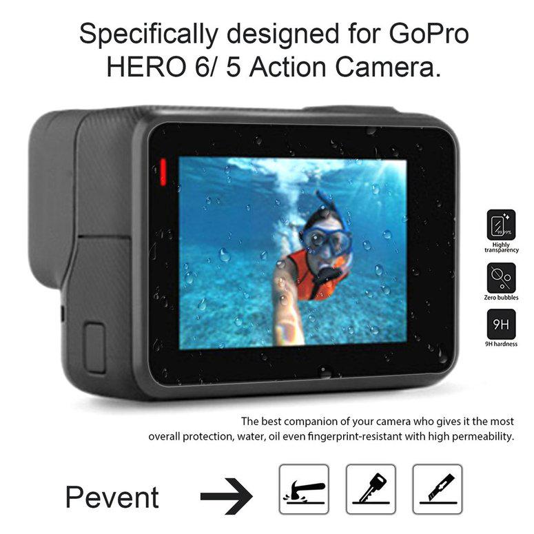 Buy EONE Screen Protective Lens Film & Lens Cap Cover for GoPro Hero 6/ ...