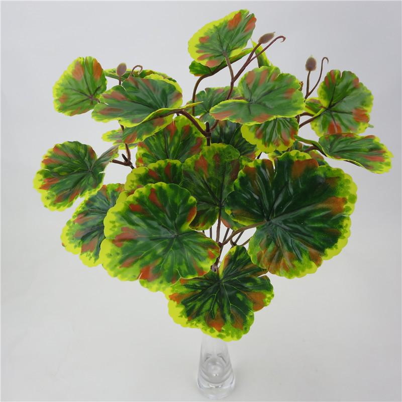 Cheap Begonia simulation Decoration leaf Artificial leaves Plants ...