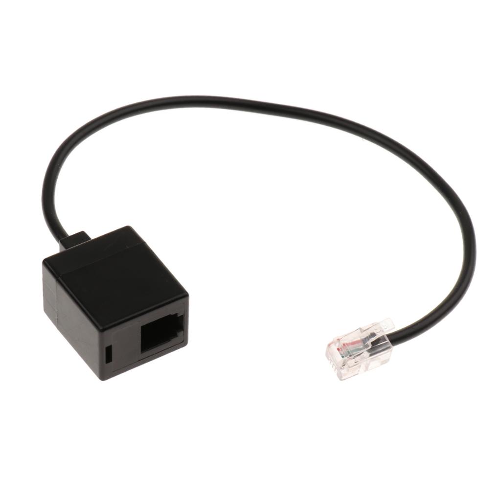 Buy RJ9 4P4C Male Plug To Modular Female Connector Handset Adapter ...