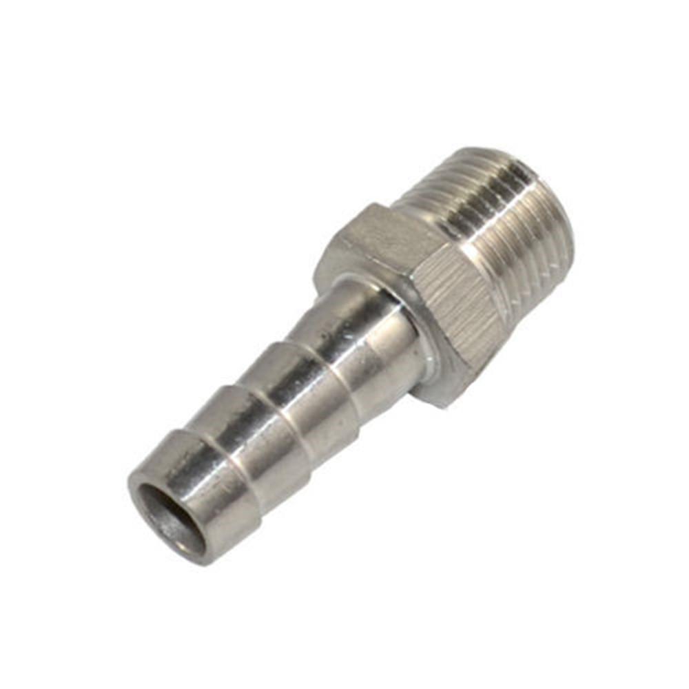 Buy 1/4" Male Thread Pipe Fitting X 8mm Barb Hose Tail Connector ...
