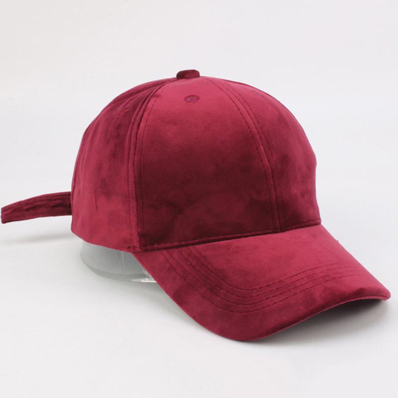 Buy Women Men Suede Baseball Caps No Embroidery Strap Simple Hat Hip ...