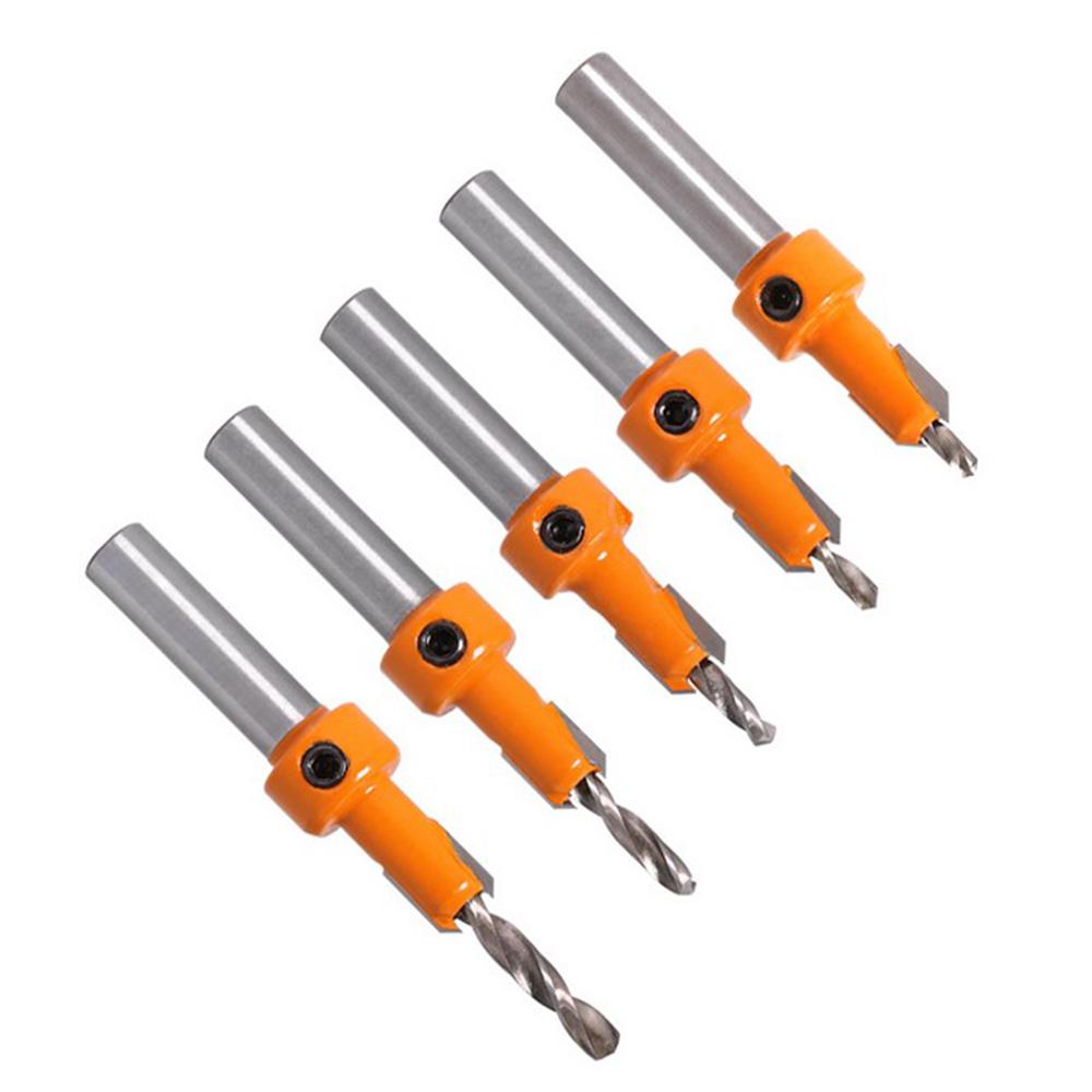Buy 8mm Shank Countersink Drill Bits Woodworking Chamfer Counter 2 ...