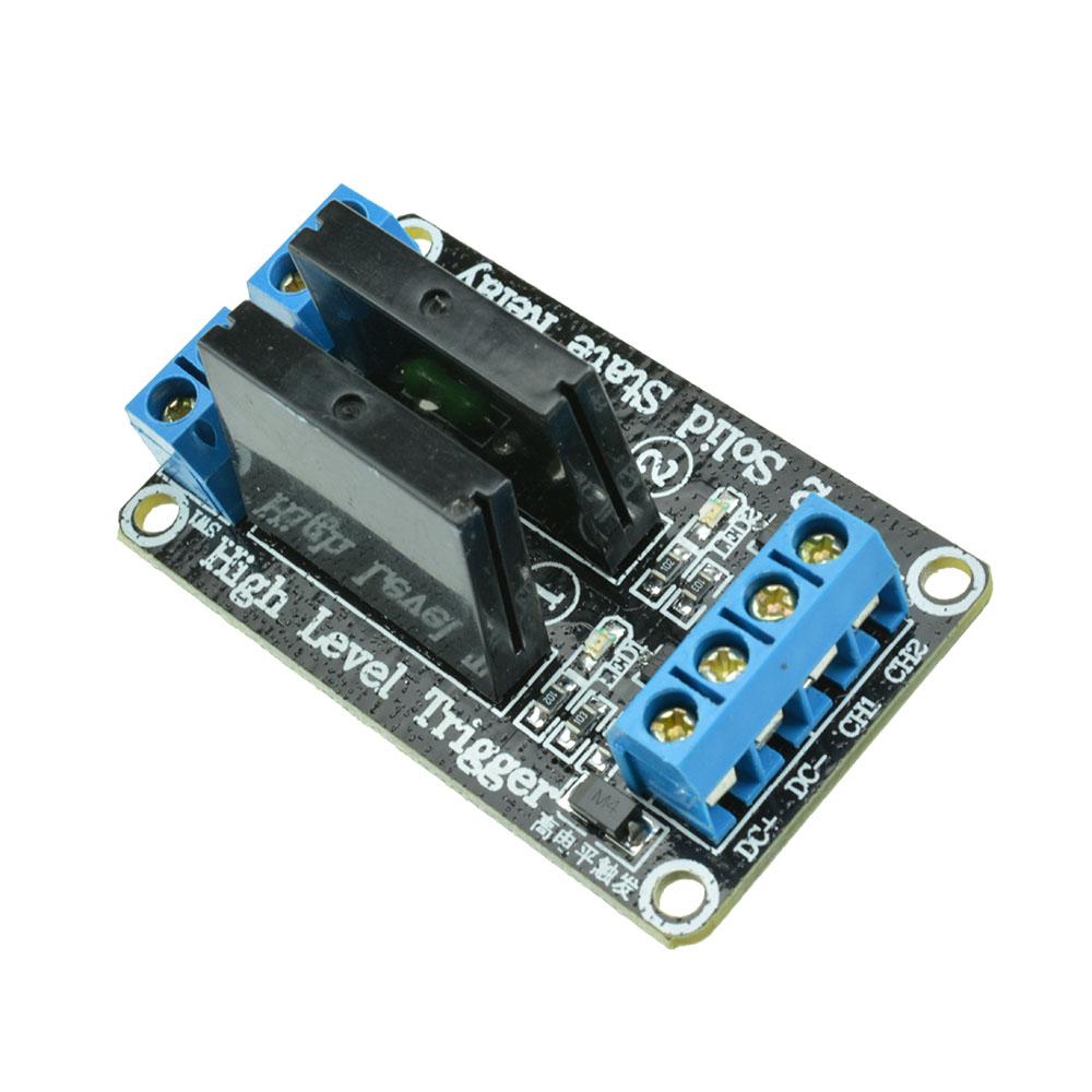 Buy 5V DC 2 Channel Solid-State Relay Board Module High Level Fuse for ...
